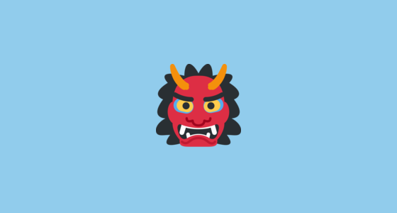 👹 Demonio Japonés Oni Emoji on Twitter Twemoji 15.0