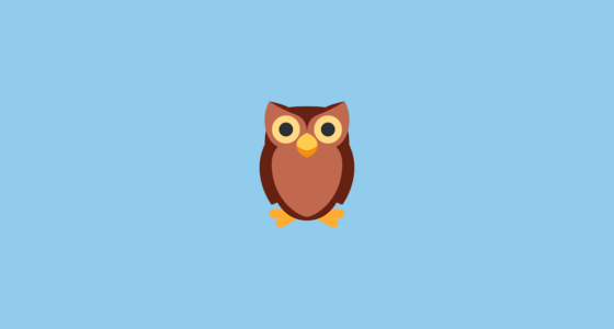 🦉 Búho Emoji on Twitter Twemoji 15.0