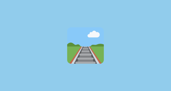 🛤️ Railway Track Emoji on Twitter Twemoji 15.0