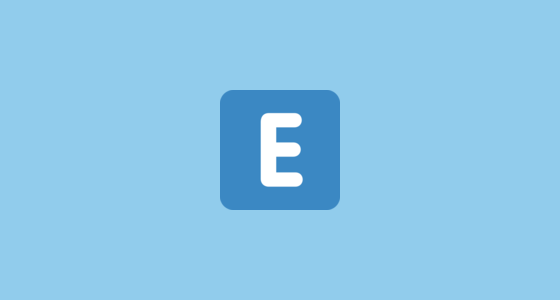 Regional Indicator Symbol Letter E Emoji on Twitter Twemoji 15.0