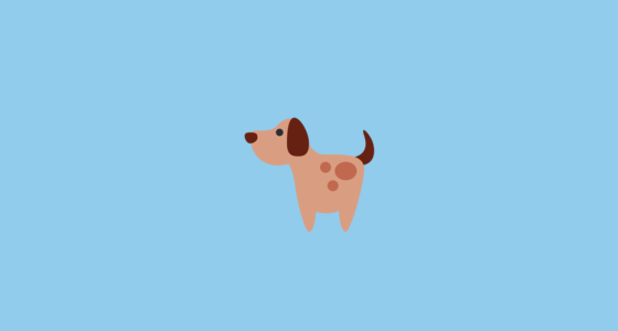 🐕 Dog Emoji on Twitter Twemoji 2.2.1