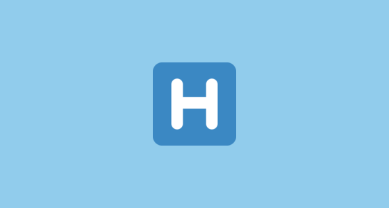 Regional Indicator Symbol Letter H Emoji on Twitter Twemoji 2.2.1