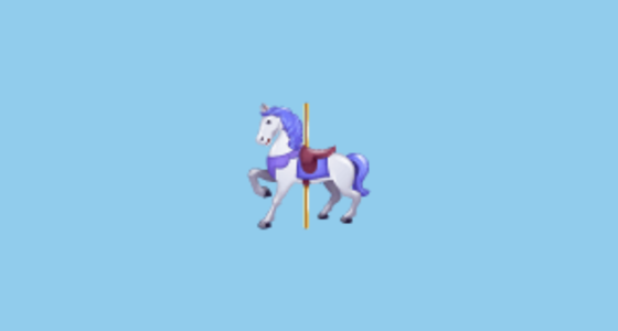 🎠 Carousel Horse Emoji on WhatsApp 2.17