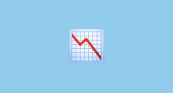 📉 Chart Decreasing Emoji on WhatsApp 2.17