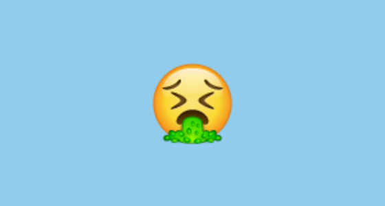 🤮 Kotzendes Gesicht Emoji on WhatsApp 2.17