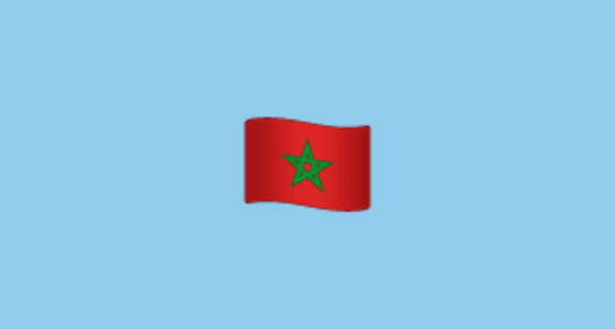 🇲🇦 Drapeau: Maroc Emoji on WhatsApp 2.17