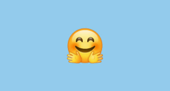 🤗 Cara Con Manos Abrazando Emoji on WhatsApp 2.17