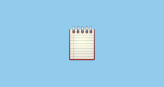 🗒️ Spiral Notepad Emoji on WhatsApp 2.17