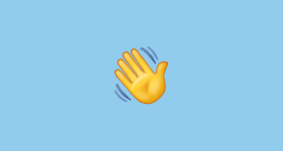 👋 Mano Saludando Emoji on WhatsApp 2.17
