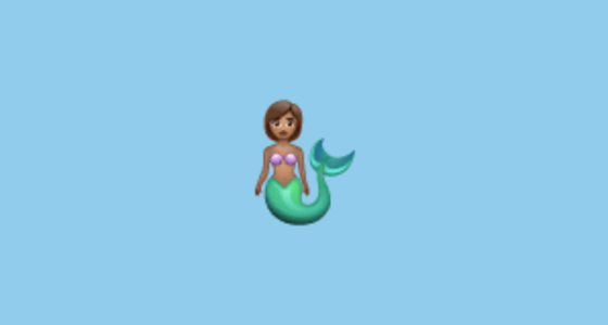🧜🏽 Persona Sirena: Tono De Piel Medio Emoji on WhatsApp 2.18.379