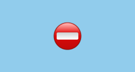 ⛔ Sens Interdit Emoji on WhatsApp 2.18.379