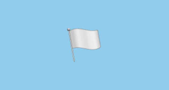 🏳️ White Flag Emoji on WhatsApp 2.19.62