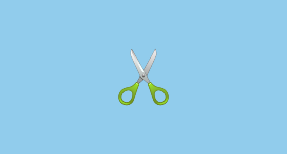 ️ Scissors Emoji on WhatsApp 2.19.244