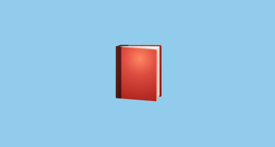 📕 Closed Book Emoji on WhatsApp 2.19.244