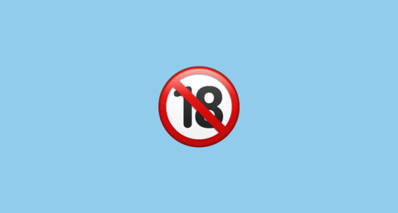 🔞 No One Under Eighteen Emoji on WhatsApp 2.19.244