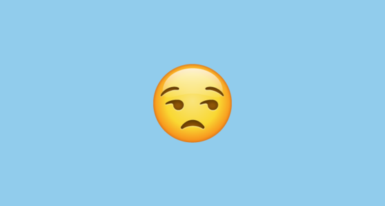 😒 Visage Blasé Emoji on WhatsApp 2.19.352