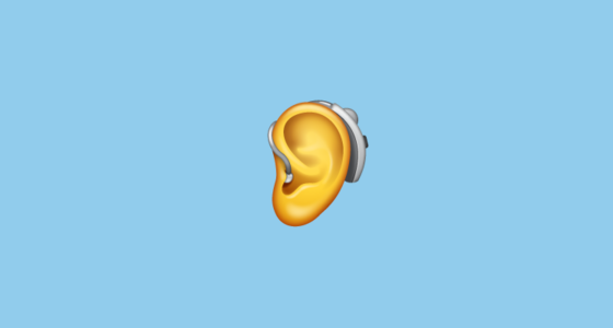 🦻 Ear with Hearing Aid Emoji on WhatsApp 2.20.198.15
