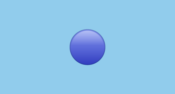 🔵 Blue Circle Emoji on WhatsApp 2.20.198.15