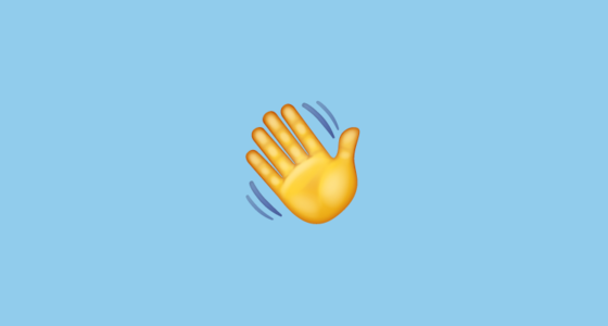👋 Mano Saludando Emoji on WhatsApp 2.20.206.24