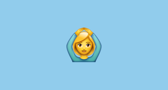🙆‍♀️ Mujer Haciendo El Gesto De "De Acuerdo" Emoji on WhatsApp 2.20.206.24