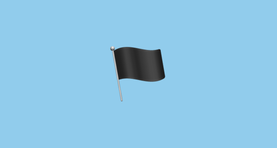 🏴 Black Flag Emoji on WhatsApp 2.21.16.20