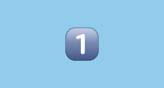 1️⃣ Keycap Digit One Emoji on WhatsApp 2.21.16.20