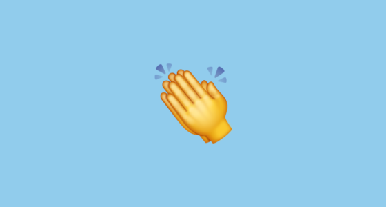 👏 Klappende Handen Emoji on WhatsApp 2.21.11.17