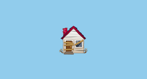 🏚️ Faldefærdigt Hus Emoji on WhatsApp 2.21.11.17