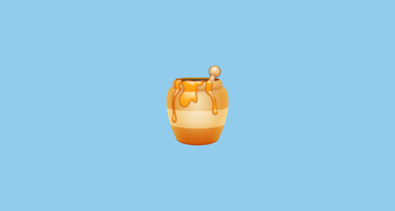 🍯 Pote De Mel Emoji on WhatsApp 2.21.11.17