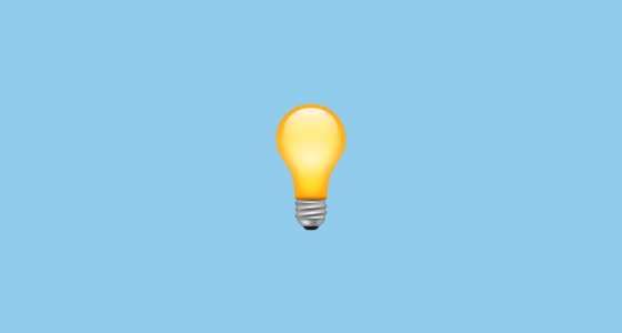 💡 Light Bulb Emoji on WhatsApp 2.21.11.17