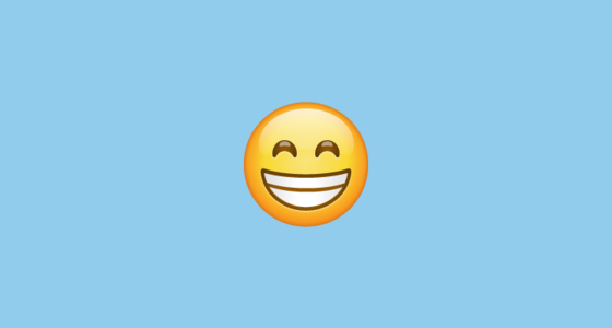 😁 Visage Souriant Aux Yeux Rieurs Emoji on WhatsApp 2.21.23.23