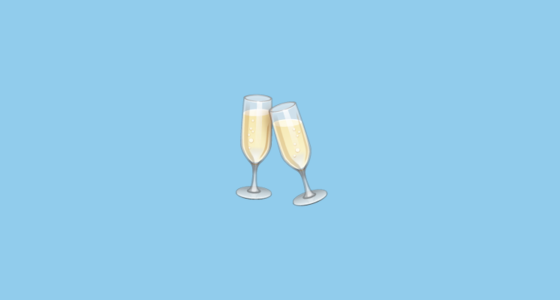 🥂 Copas Brindando Emoji on WhatsApp 2.21.23.23