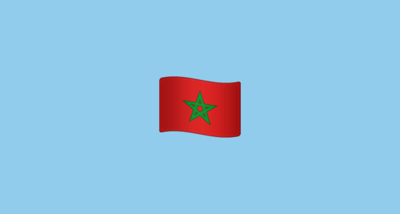 🇲🇦 Drapeau: Maroc Emoji on WhatsApp 2.21.23.23