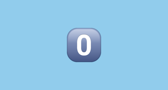 0️⃣ Keycap Digit Zero Emoji on WhatsApp 2.21.23.23