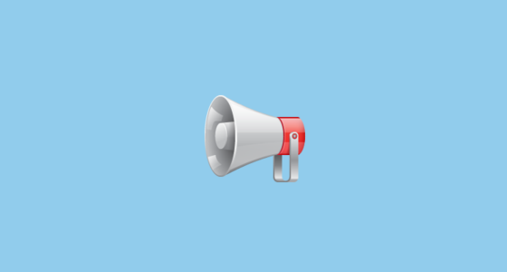 📢 Altavoz De Mano Emoji on WhatsApp 2.21.23.23