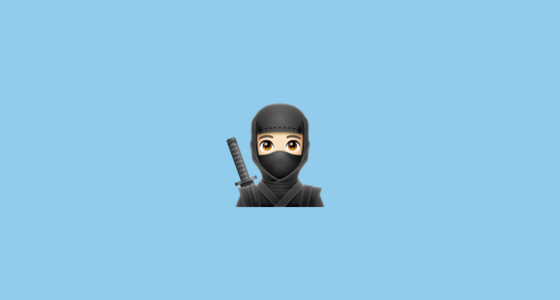🥷🏻 닌자: 하얀 피부 Emoji on WhatsApp 2.21.23.23