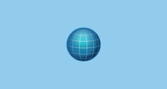 🌐 Globe with Meridians Emoji on WhatsApp 2.22.8.79