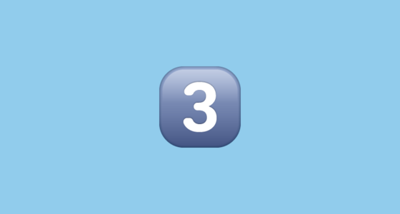 3️⃣ Keycap Digit Three Emoji on WhatsApp 2.22.8.79