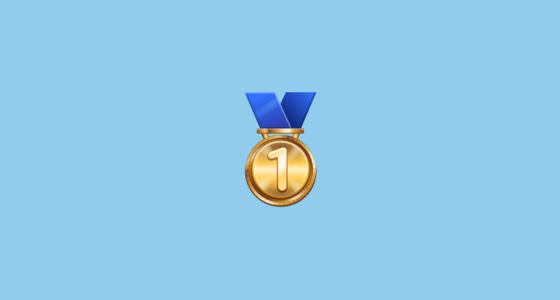 🥇 1st Place Medal Emoji on WhatsApp 2.23.2.72