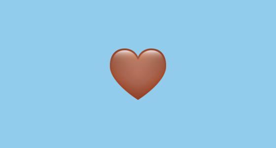 🤎 Corazón Marrón Emoji on WhatsApp 2.23.2.72