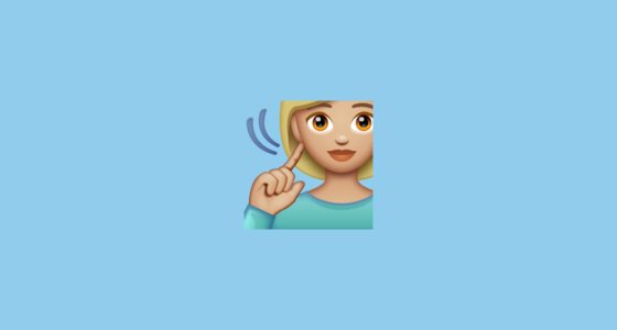 🧏🏼‍♀️ Deaf Woman: Medium-Light Skin Tone Emoji on WhatsApp 2.23.2.72