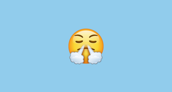 😤 Face with Steam From Nose Emoji on WhatsApp 2.23.2.72