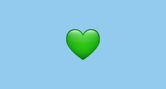 💚 Corazón Verde Emoji on WhatsApp 2.23.2.72