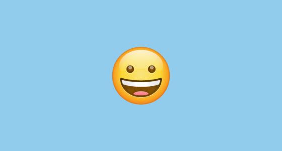 😀 Grinning Face Emoji on WhatsApp 2.23.2.72