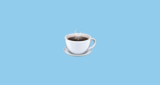 ☕ Hot Beverage Emoji on WhatsApp 2.23.2.72