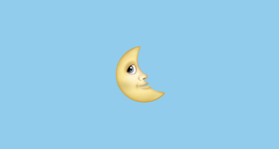 🌜 Rosto Da Lua De Quarto Minguante Emoji on WhatsApp 2.23.2.72