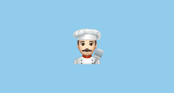👨🏻‍🍳 Koch: Helle Hautfarbe Emoji on WhatsApp 2.23.2.72