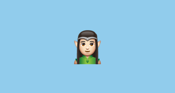 🧝🏻‍♂️ Elfo Homem: Pele Clara Emoji on WhatsApp 2.23.2.72