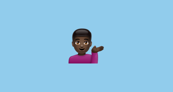 💁🏿‍♂️ Infoschalter-Mitarbeiter: Dunkle Hautfarbe Emoji on WhatsApp 2.23 ...
