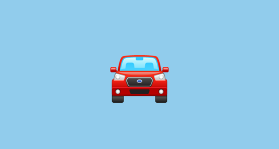 🚘 Oncoming Automobile Emoji on WhatsApp 2.23.2.72